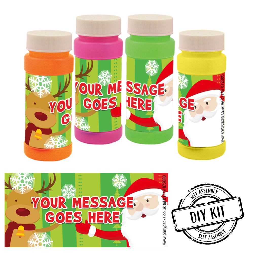 Personalised Bubbles - Santa Claus - Pack of 8 – Party Packs