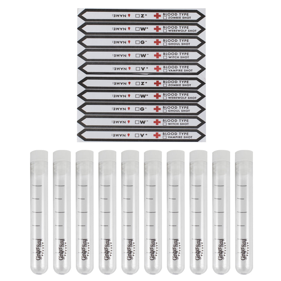 Customisable Test Tube Shot Glasses - Pack of 10 – Party Packs