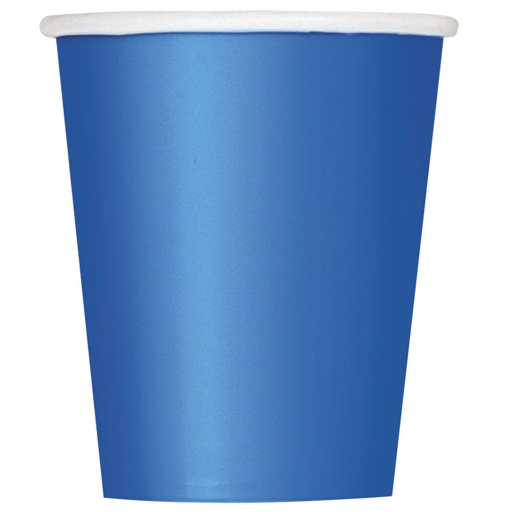 Blue Paper Cups - 266ml - Each | Tableware | Party Packs