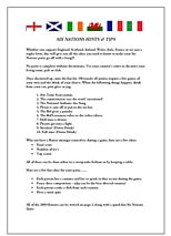 6 Nations Hints and Tips Sheet – Party Packs