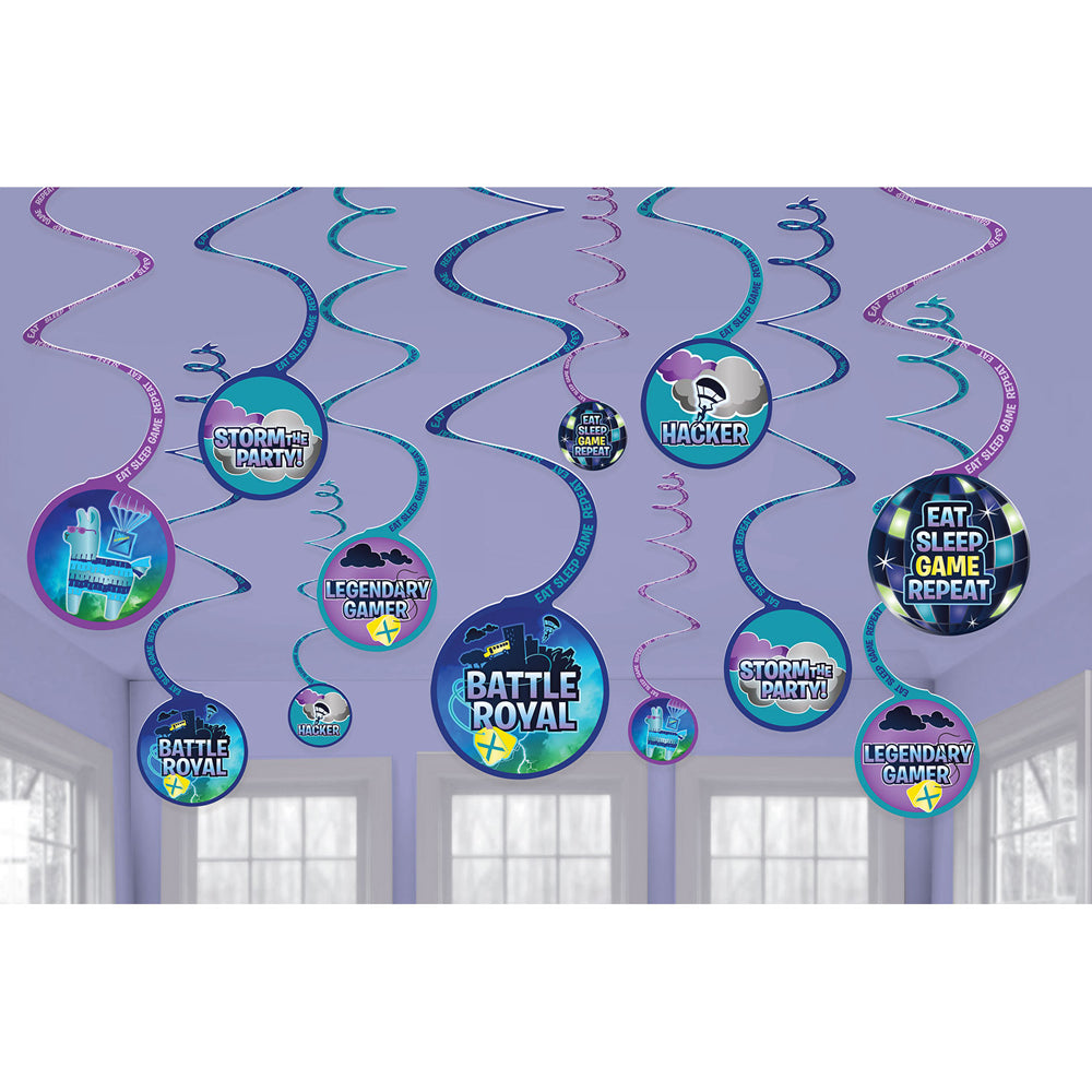 Battle Royal Swirl Decorations | Fortnite Party | Party Packs