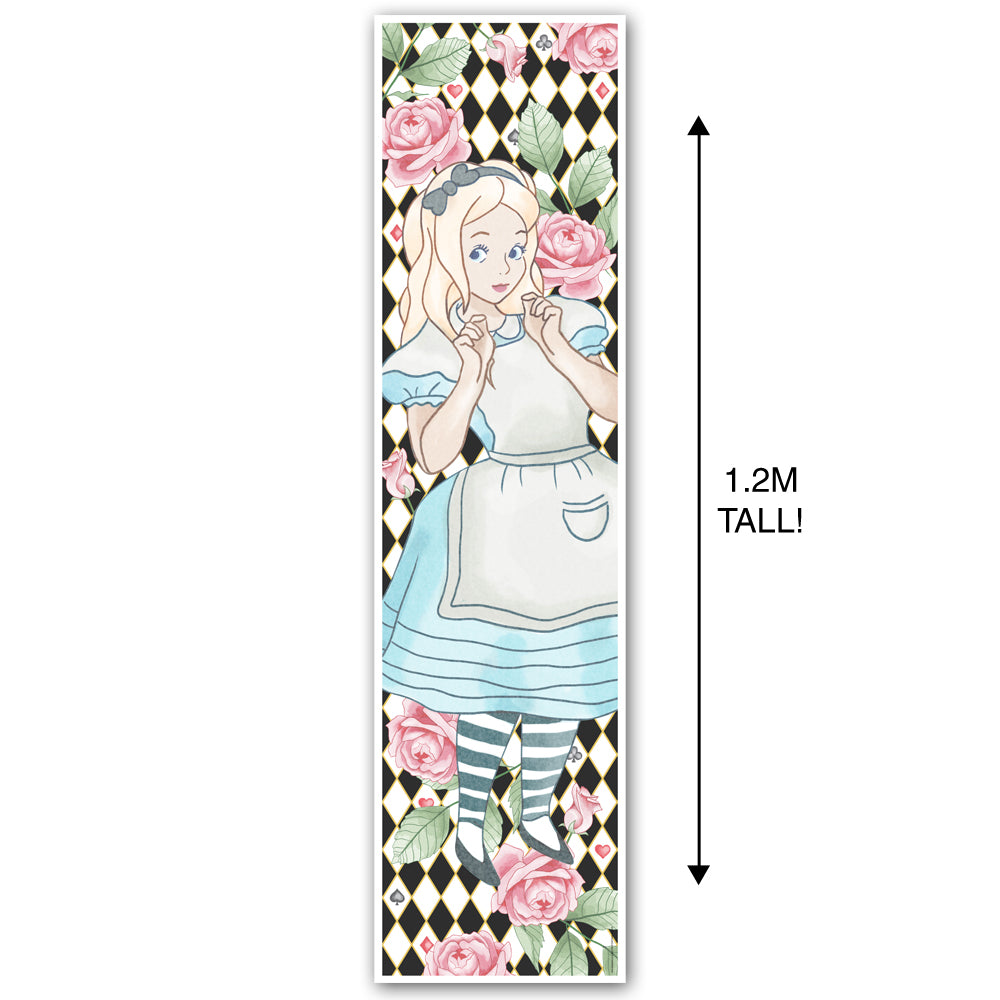 Alice in Wonderland - Alice Portrait Wall & Door Banner Party Decorati ...
