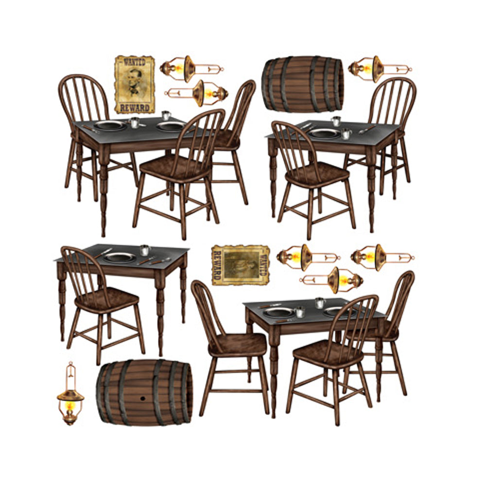 Saloon Table Props - 99.1cm - Pack of 15 – Party Packs