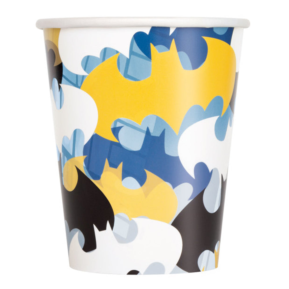 Batman Paper Cups - Pack of 8 | Tableware | Party Packs