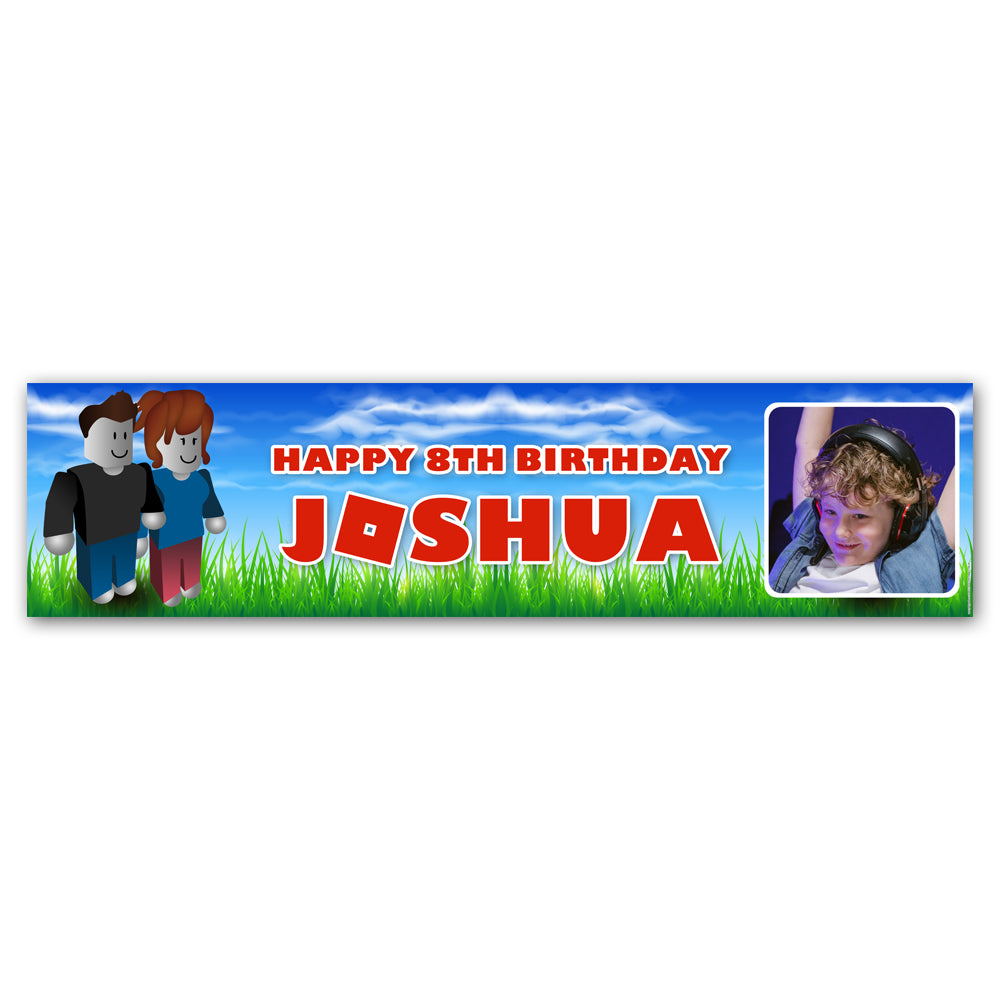 Blox Friends Photo Banner Decoration - 1.2m – Party Packs