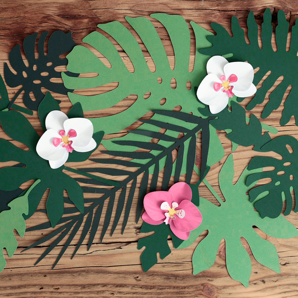 Green Paper Tropical Leaves - Pack of 21 – Party Packs