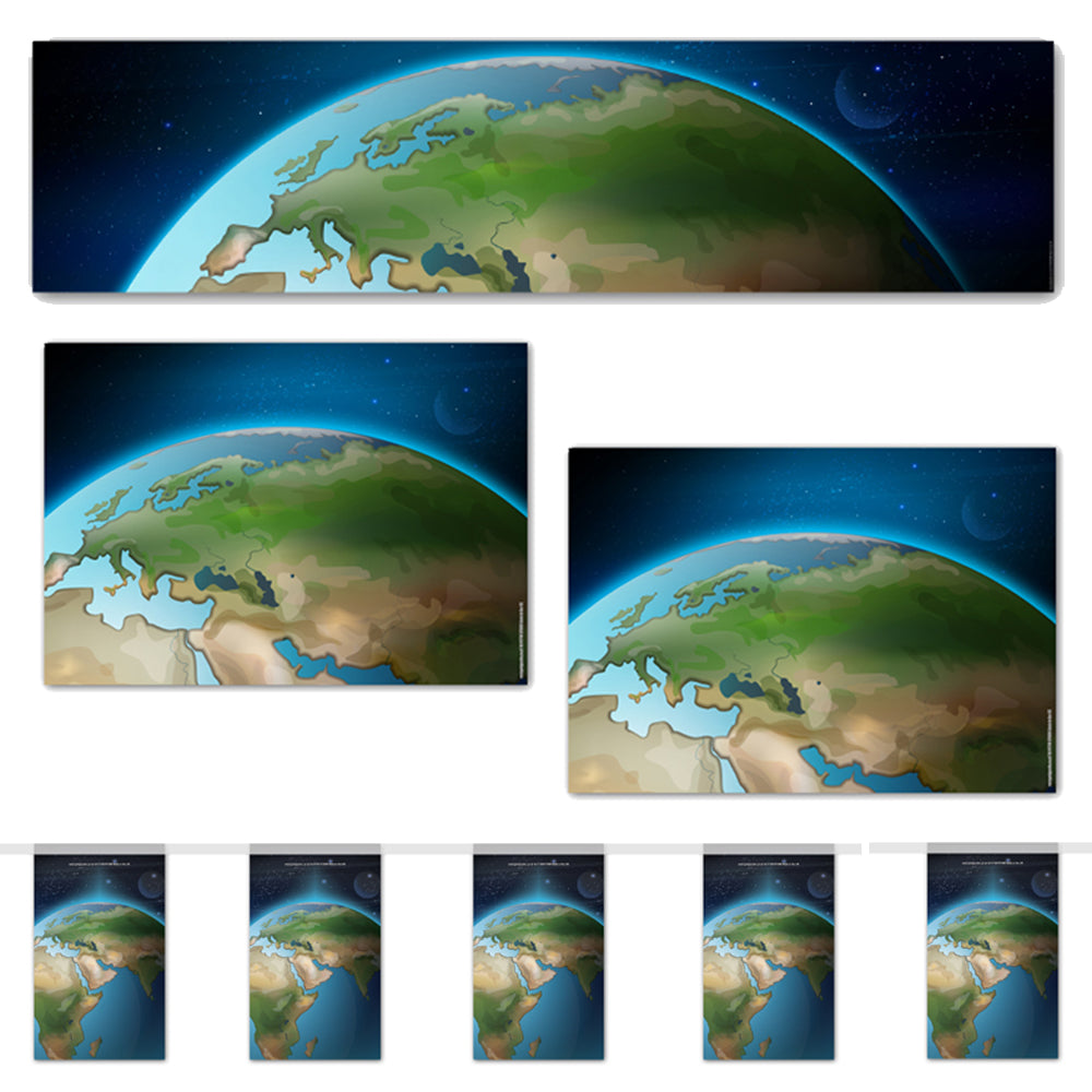 Planet Earth Themed Paper Decoration Pack | Party Packs