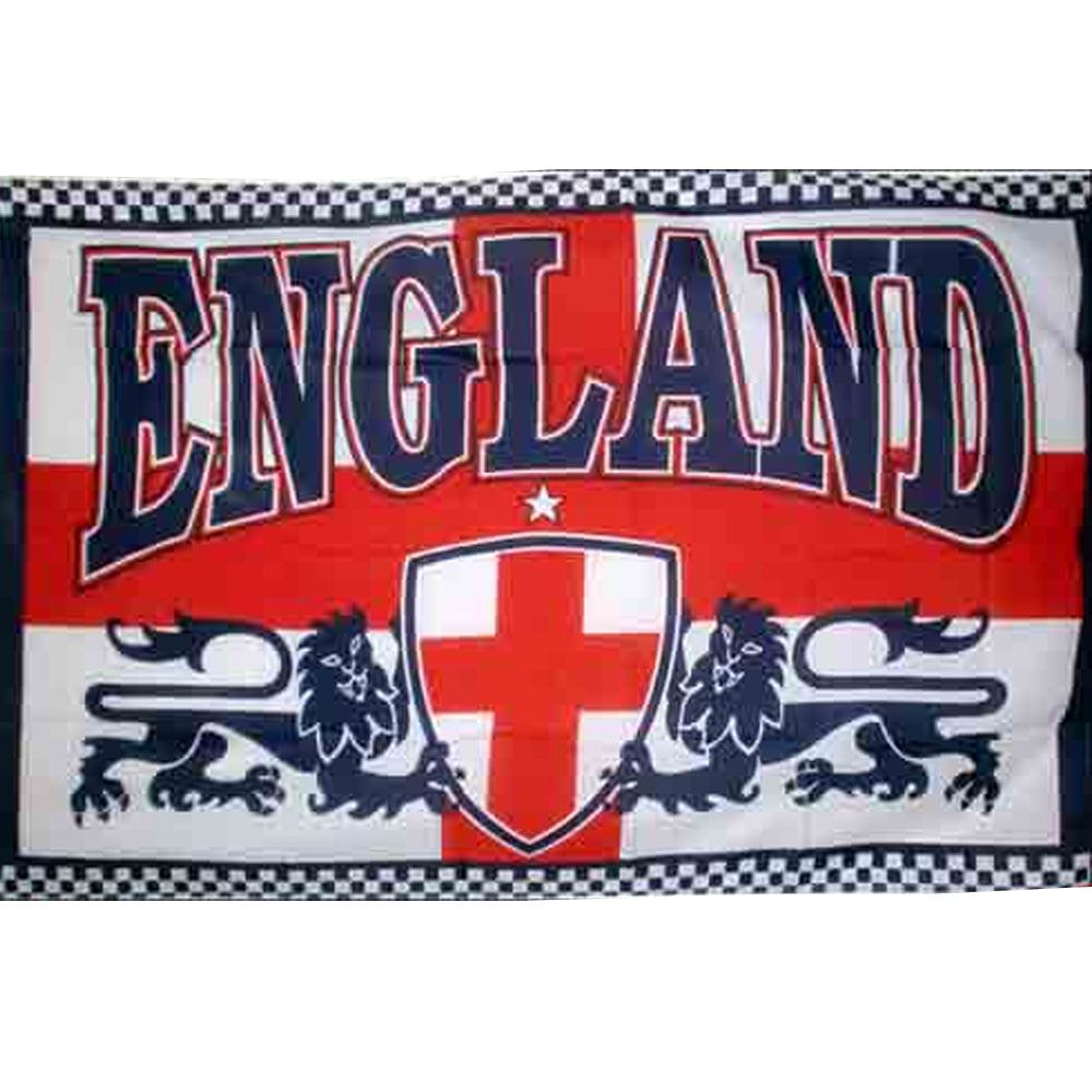 England Football St George Lions Polyester Fabric Flag - 5ft x 3ft ...