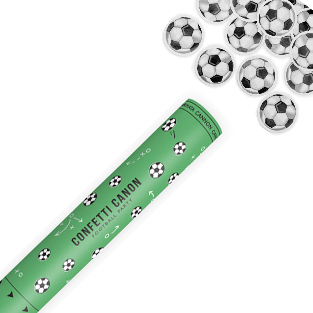 Football Confetti Cannon - 40cm | Party Supplies | Party Packs