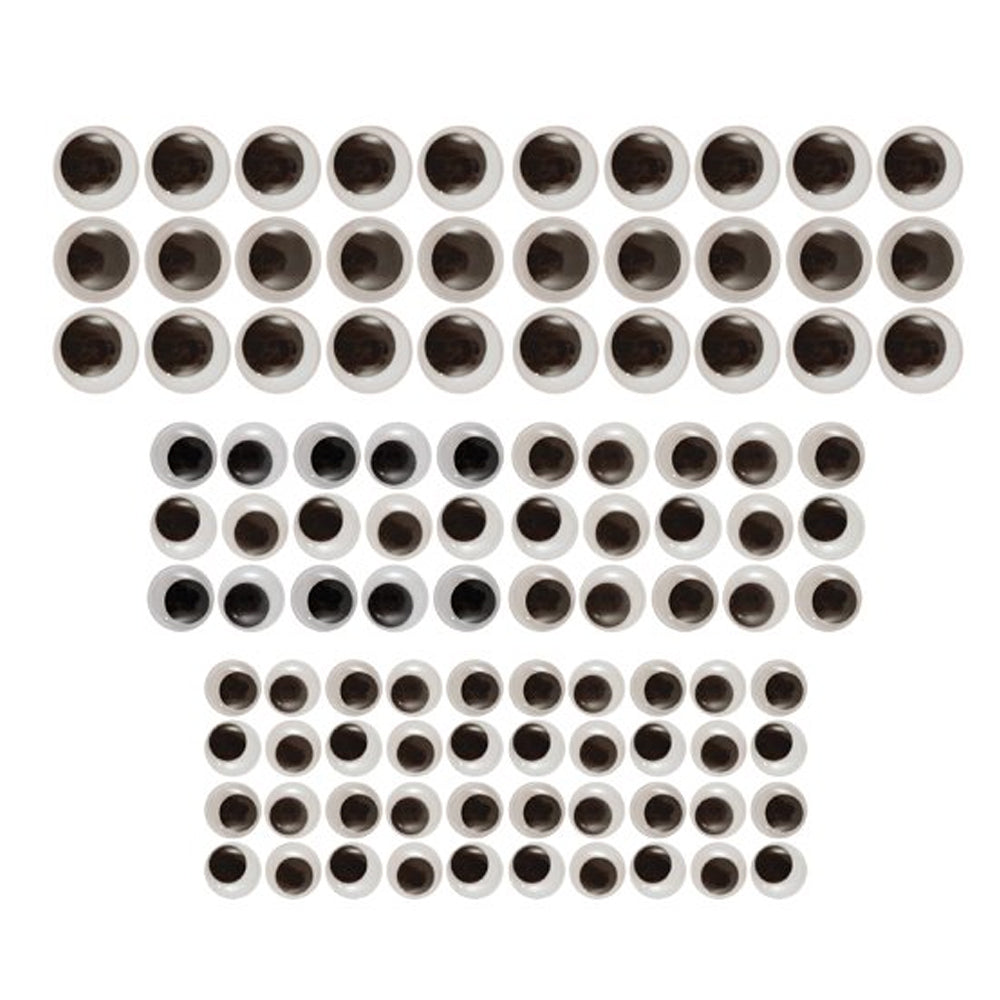 Googly Eyes Stickers - 3 Sizes - Pack of 100 – Party Packs