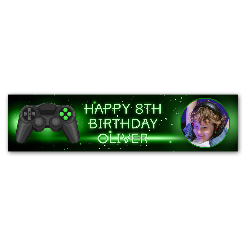 Gamer Photo Banner Decoration - 1.2m – Party Packs