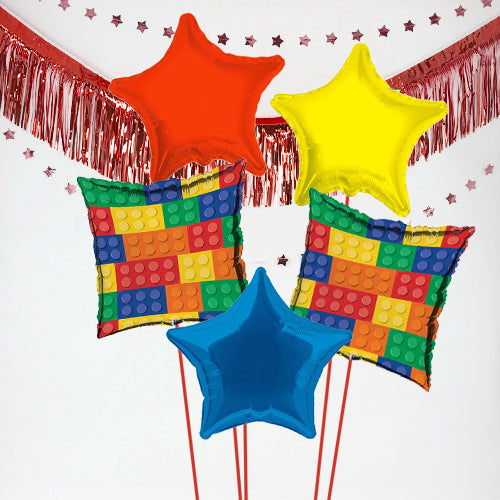 Inflated Building Blocks Balloon Bundle in a Box – Party Packs