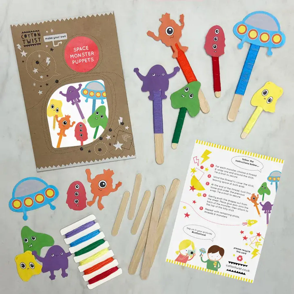Make Your Own Space Monster Puppets - Plastic Free – Party Packs