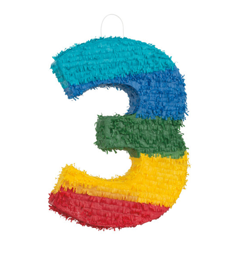 Number 3 Pinata - 56cm – Party Packs