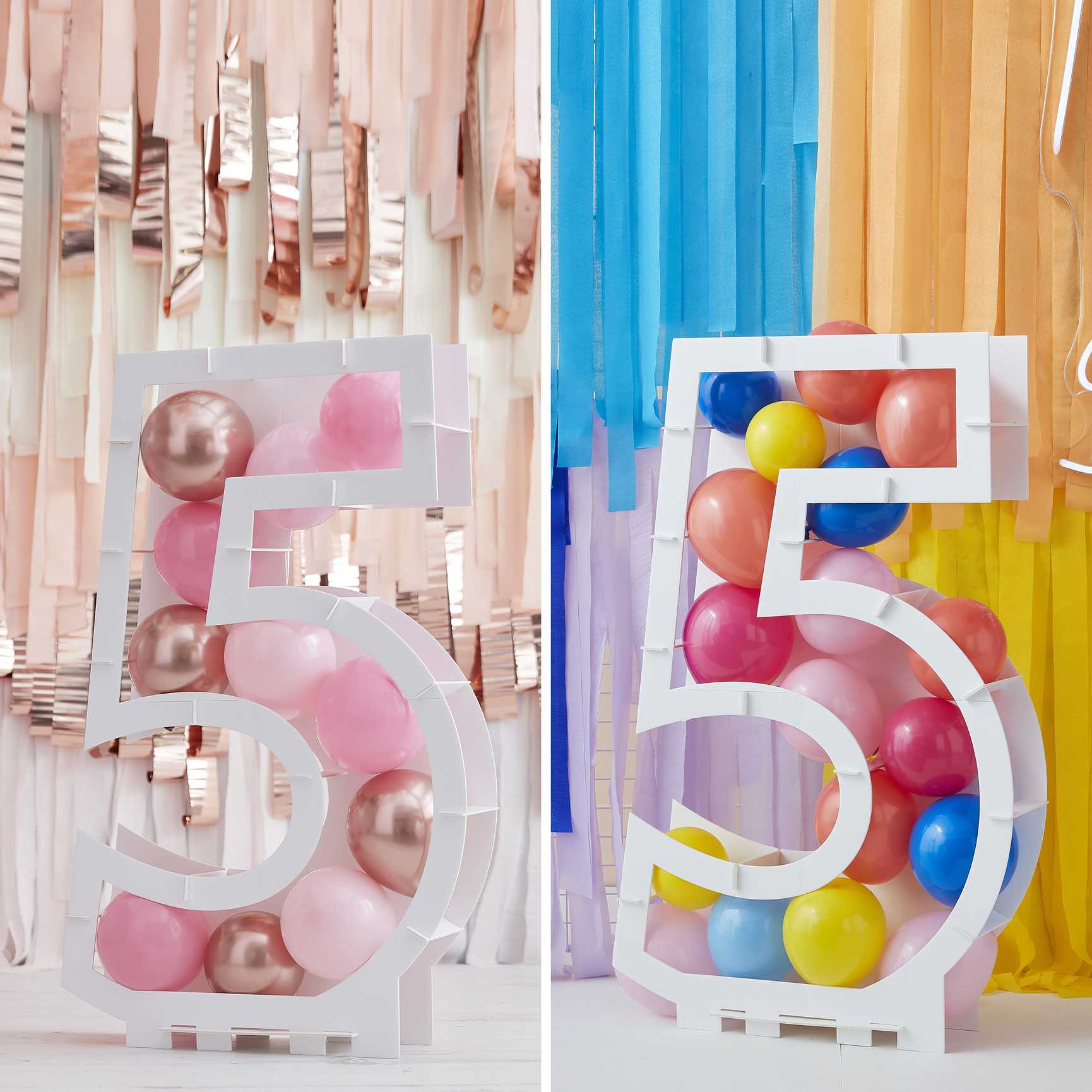 Balloon Mosaic Number Stand 5 - Decorations | Party Packs