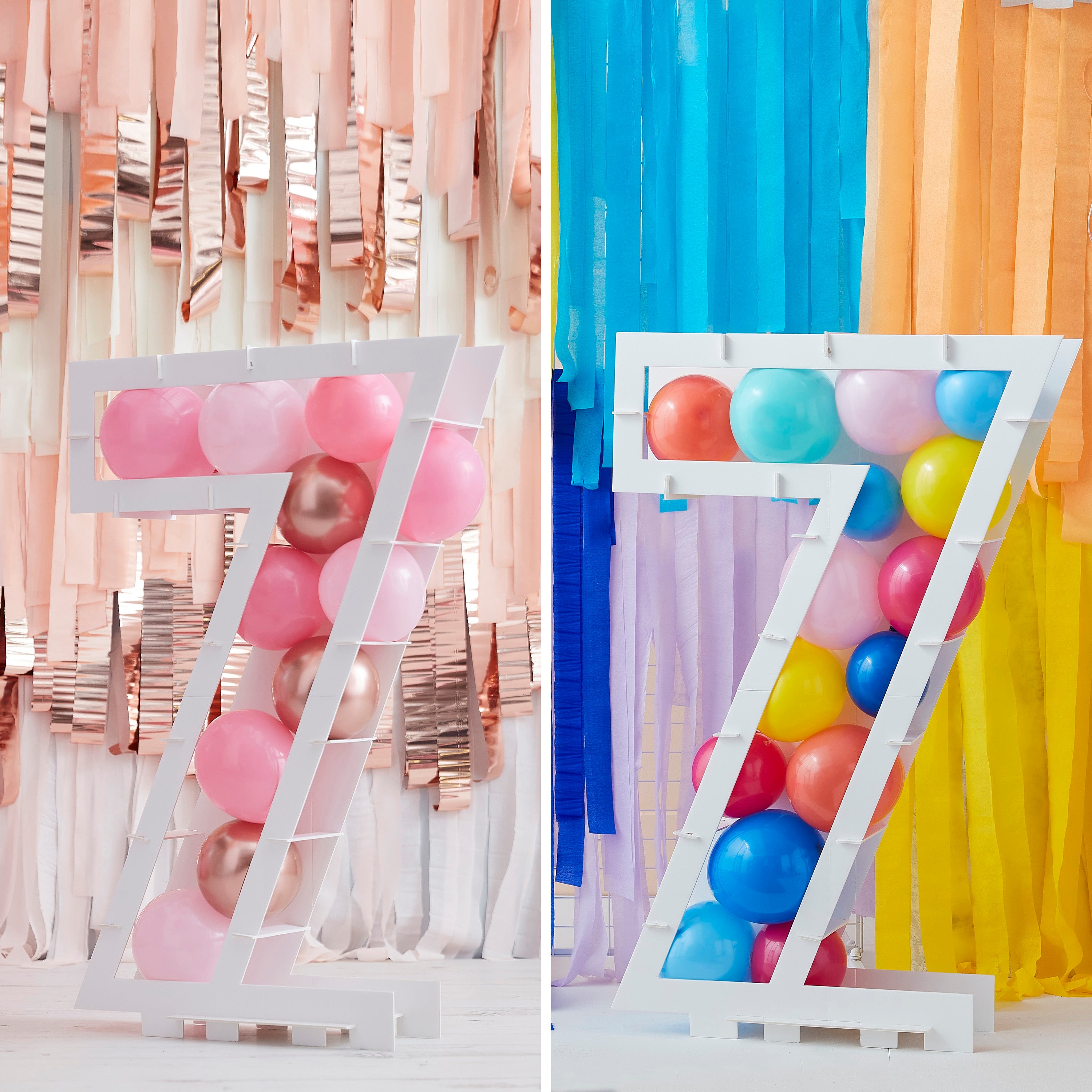 Balloon Mosaic Number Stand 7 - Decorations | Party Packs
