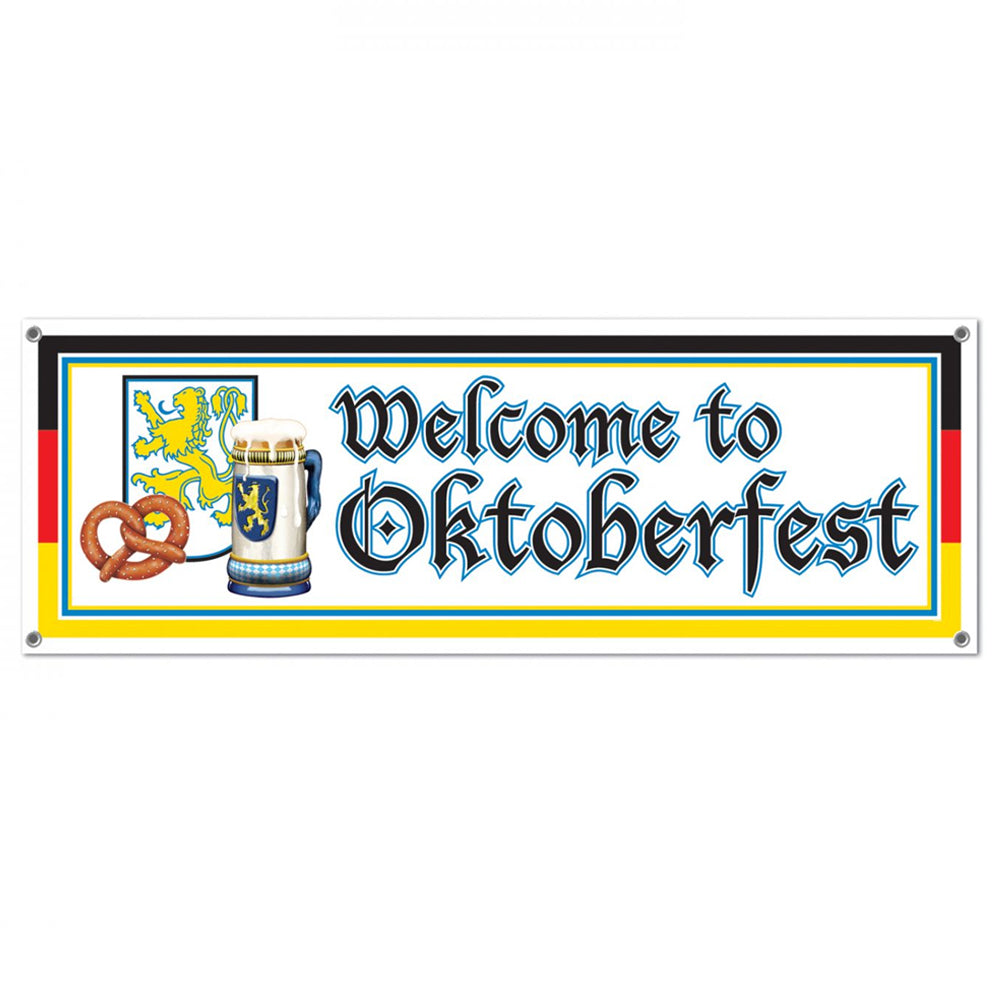 Welcome to Oktoberfest PVC Sign Banner - 1.52m – Party Packs