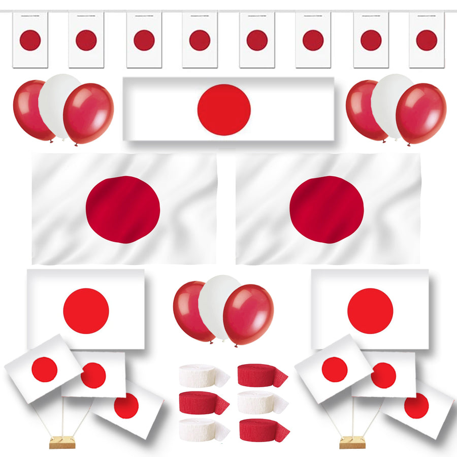 Japan Flag Decoration Party Pack – Party Packs