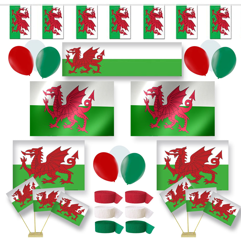 Wales Flag Decoration Pack – Party Packs