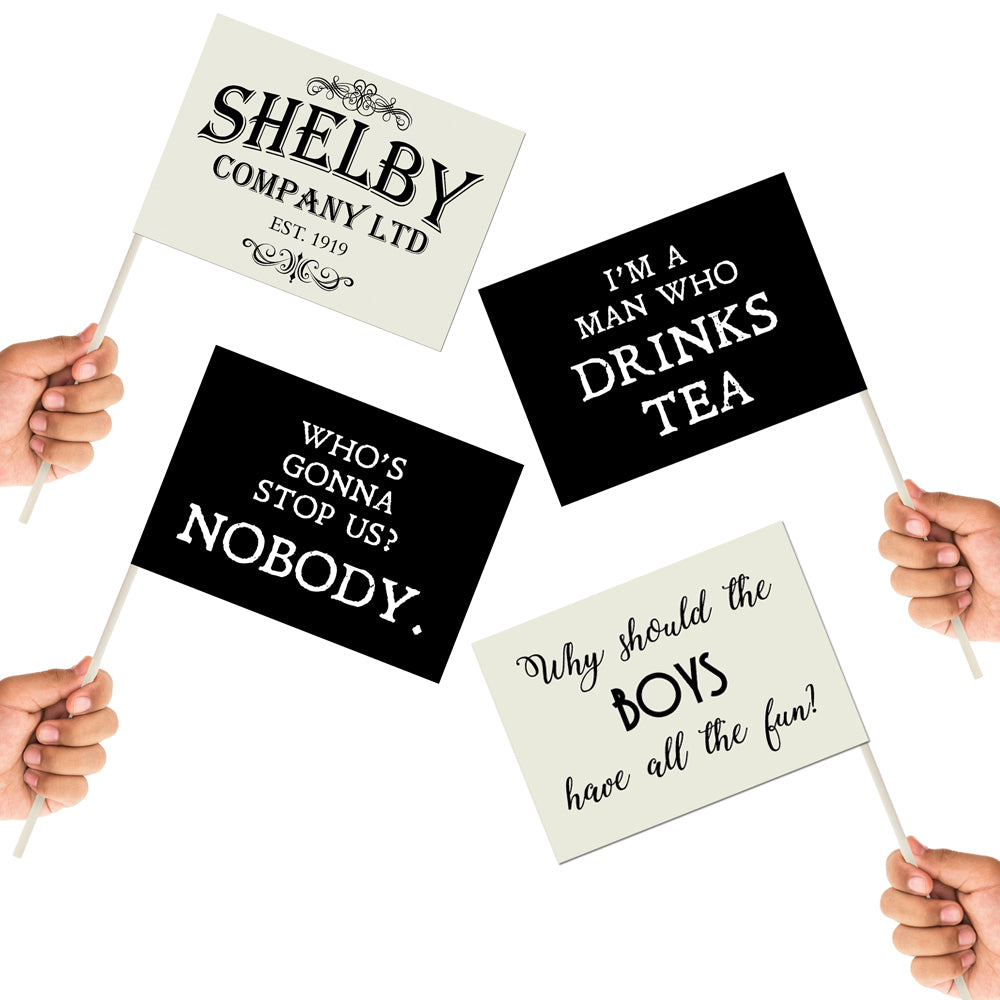 Peaky Gangsters Flag Selfie Kit - Pack of 4 – Party Packs