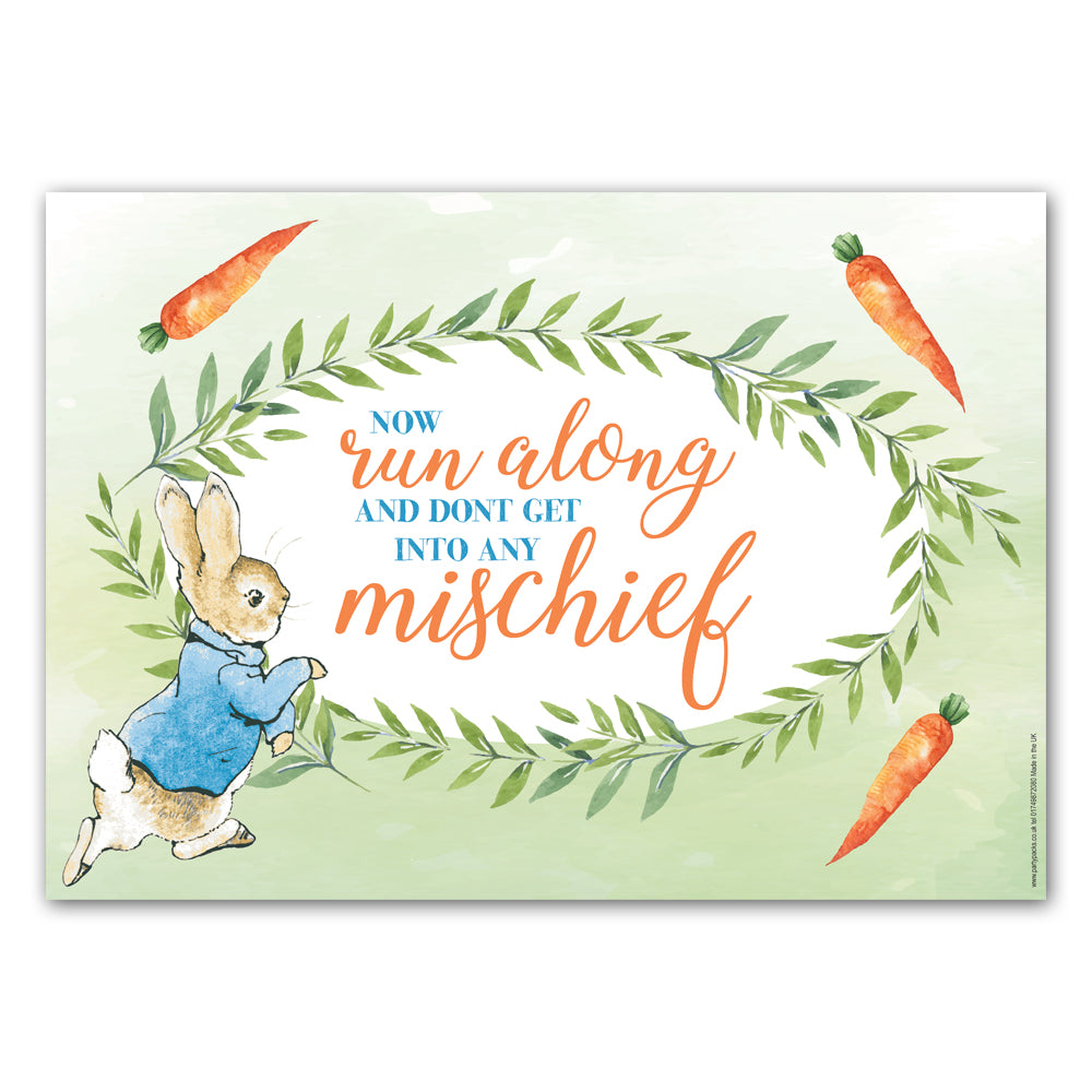 Peter Rabbit Poster Decoration - A3 – Party Packs