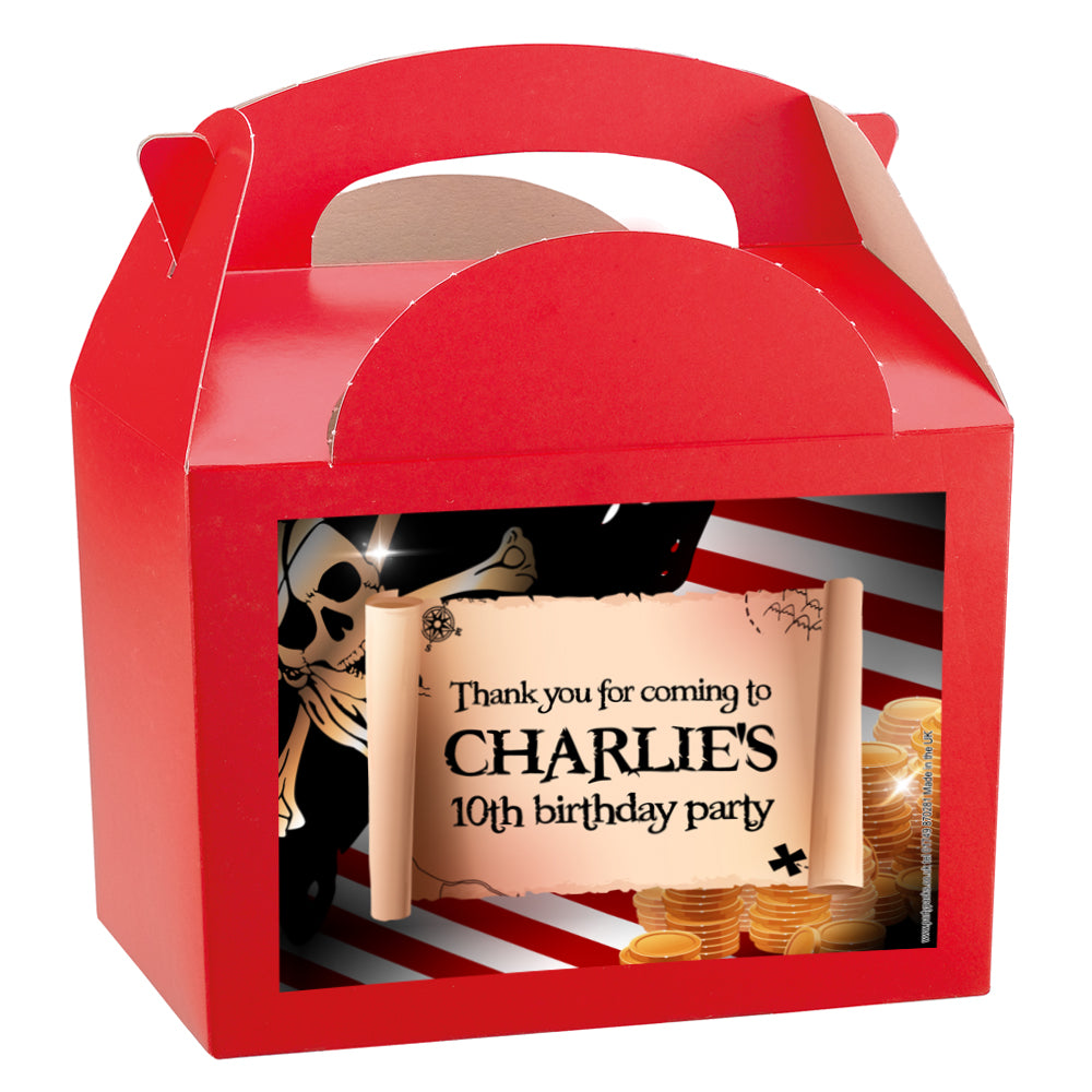 Pirate Personalised Party Box Kit - Pack of 4 | Party Packs