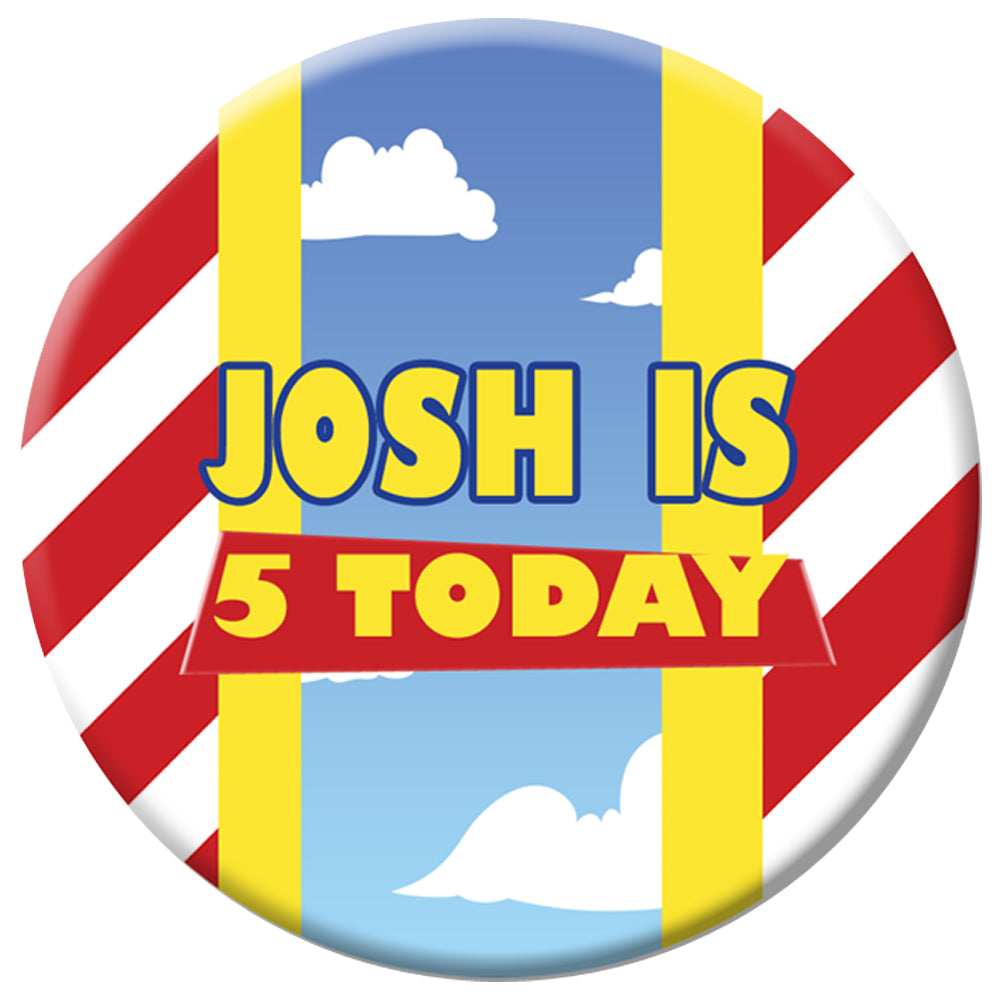 Personalised Toy Story Badge - 58mm – Party Packs