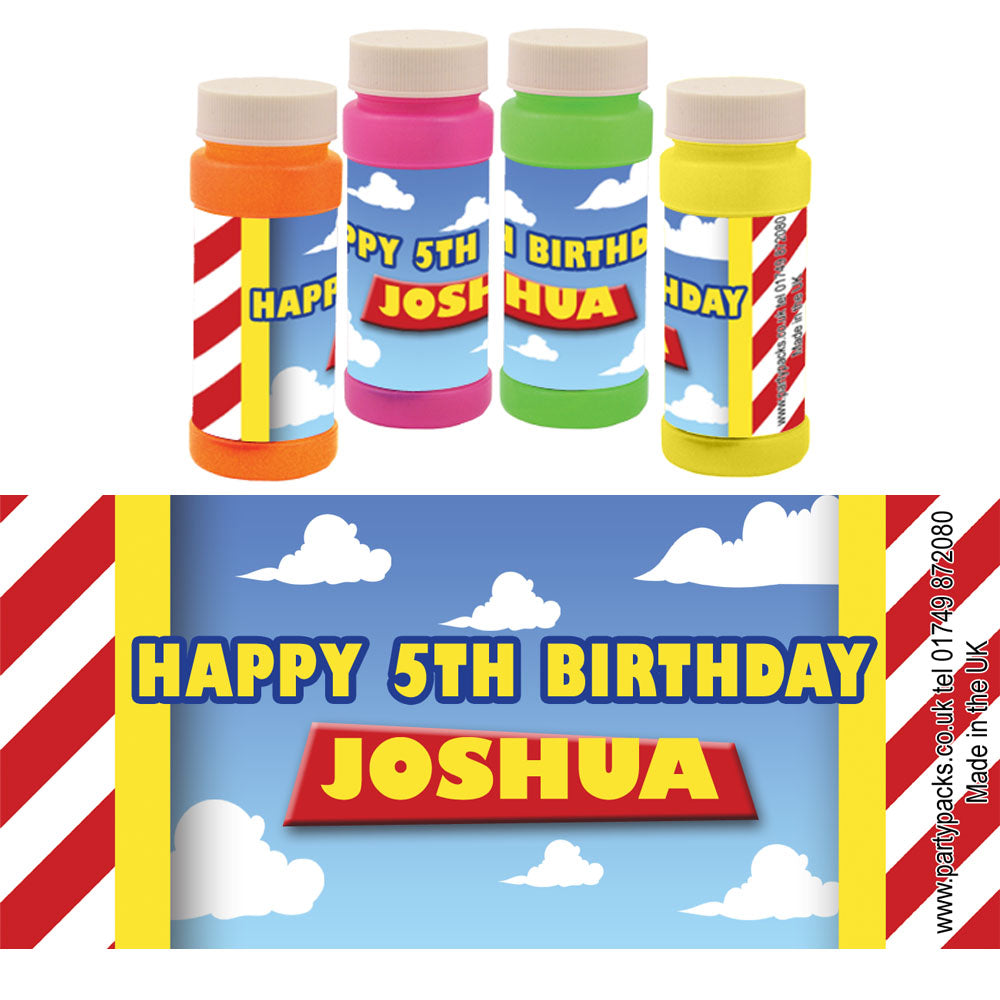 Personalised Bubbles - Toy Story - Pack of 8 – Party Packs