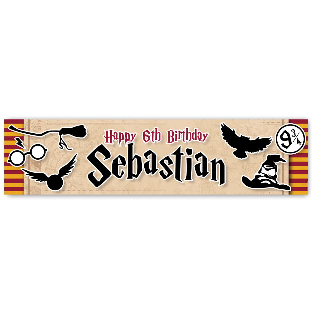 Wizard Personalised Banner - 1.2m – Party Packs