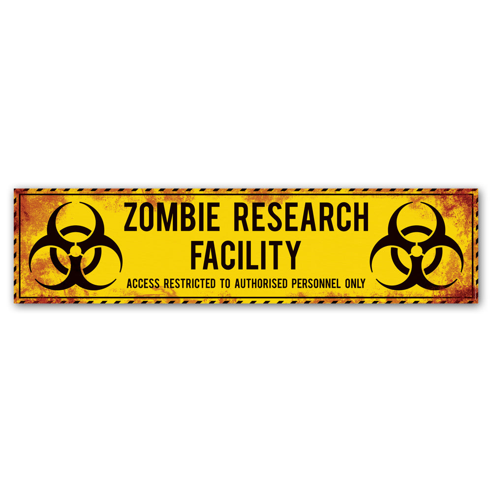 Zombie Biohazard Banner - 1.2m – Party Packs