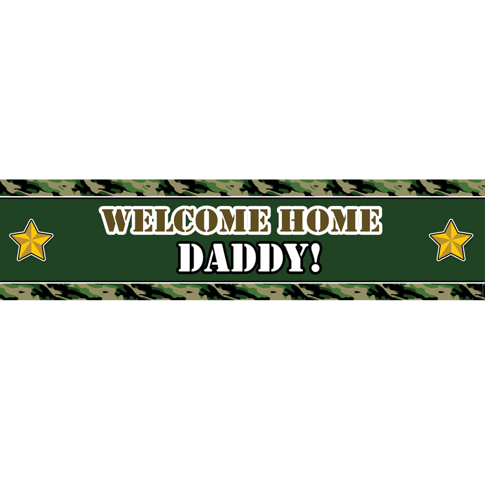 Army Camo Personalised Banner - 1.2m – Party Packs