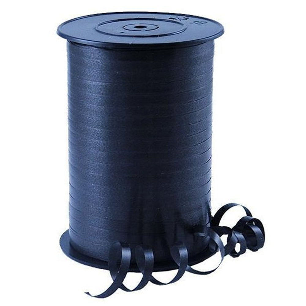 Black Curling Ribbon on Roll - 500m – Party Packs