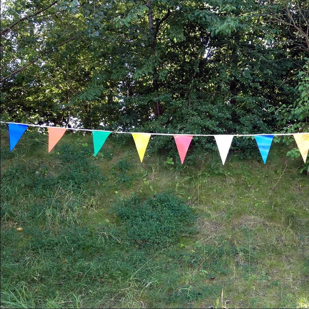 Multi-Coloured PVC Bunting 30ft 10m Made in the UK | Party Packs