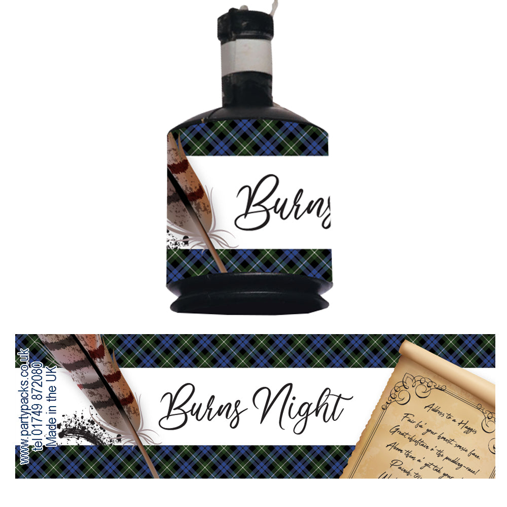 Party Poppers Kit - Burns Night Scroll - Pack of 18 – Party Packs