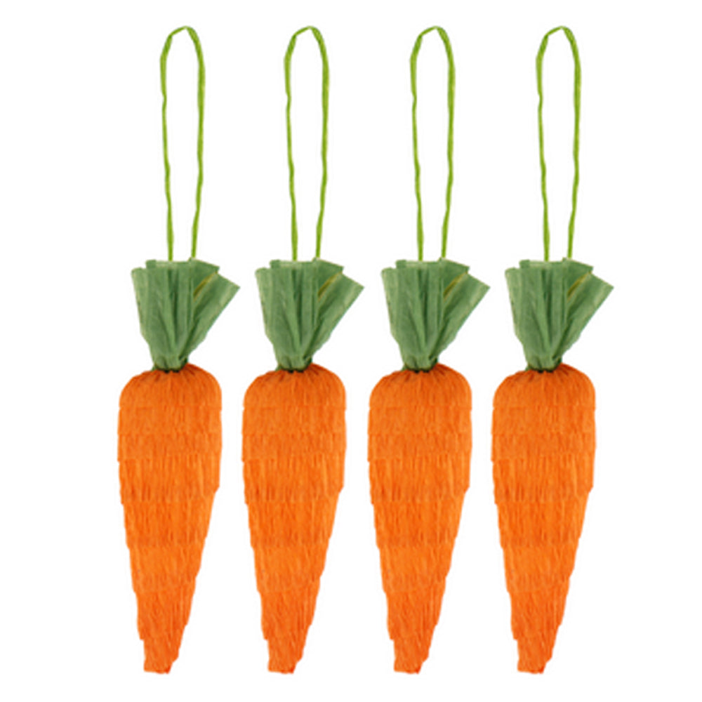 Carrot Decorations - 8cm - Pack of 4 – Party Packs
