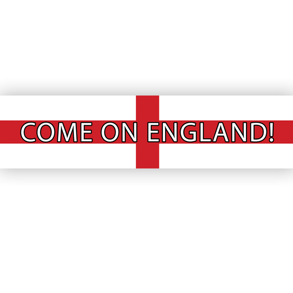 Come on England Paper Banner - 1.2m – Party Packs