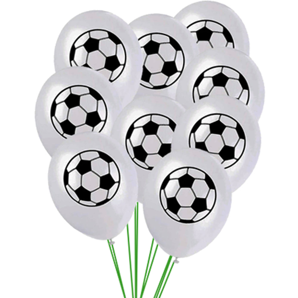 Football Balloons 10" Latex - Pack of 10 – Party Packs