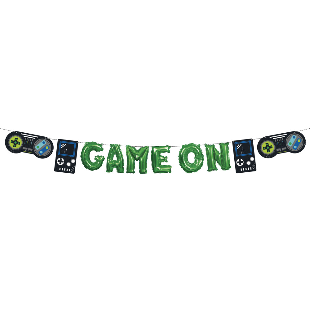 Game On Balloon Bunting Kit - Gamer Decorations | Party Packs