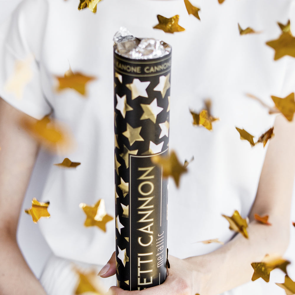 Gold Star Confetti Cannon | Party Supplies | Party Packs