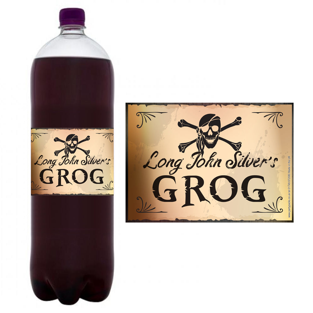 Pirate Bottle Labels - Sheet of 4 – Party Packs