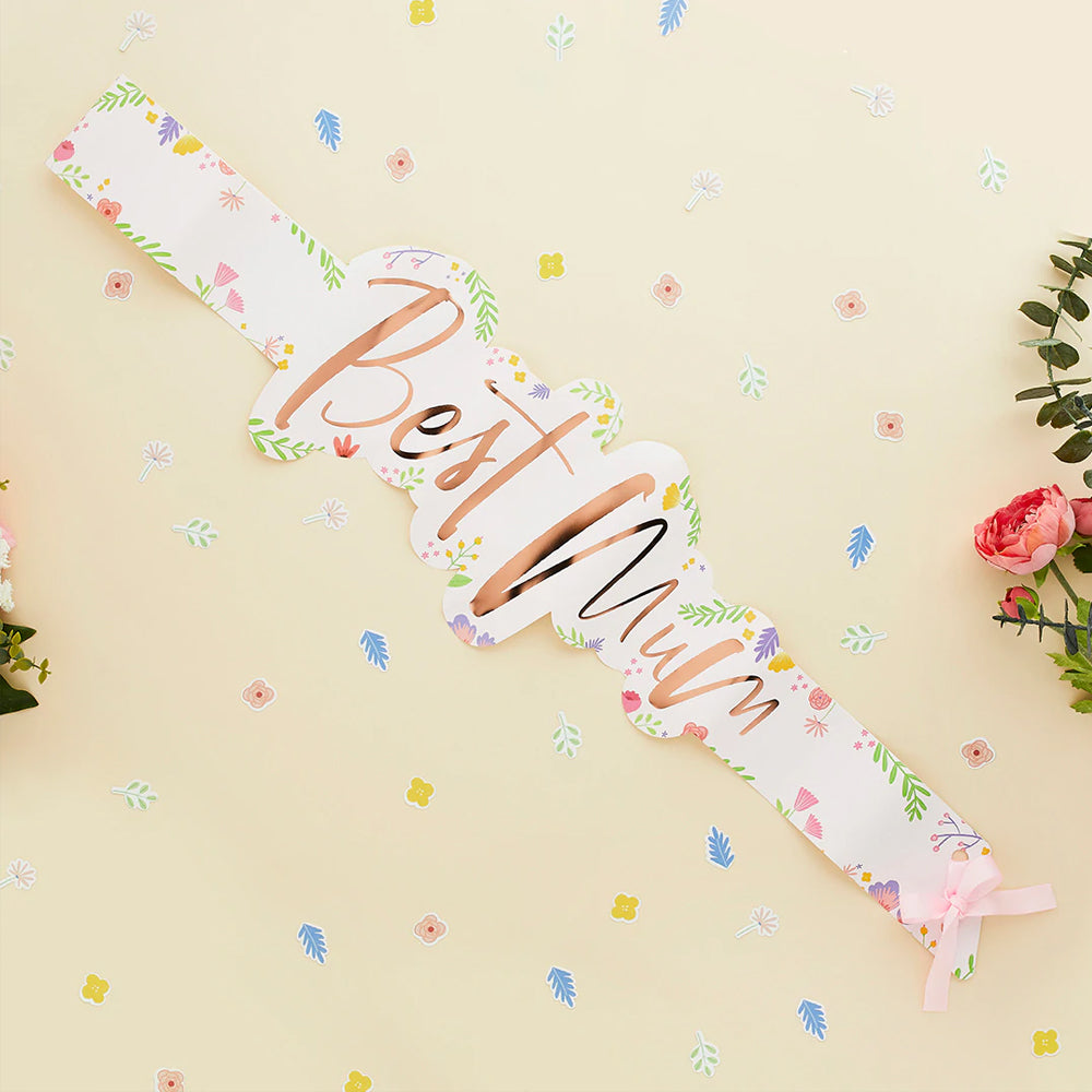 Mother's Day Best Mum Sash – Party Packs