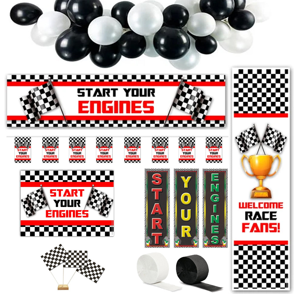 Motor Racing Decoration Party Pack – Party Packs