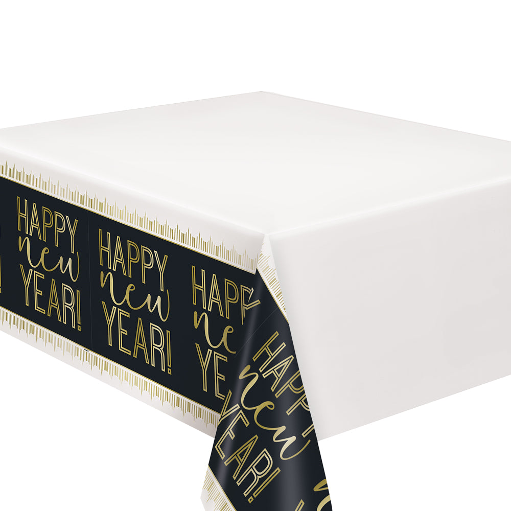 Happy New Year Tablecloth | New Year's Tableware | Party Packs