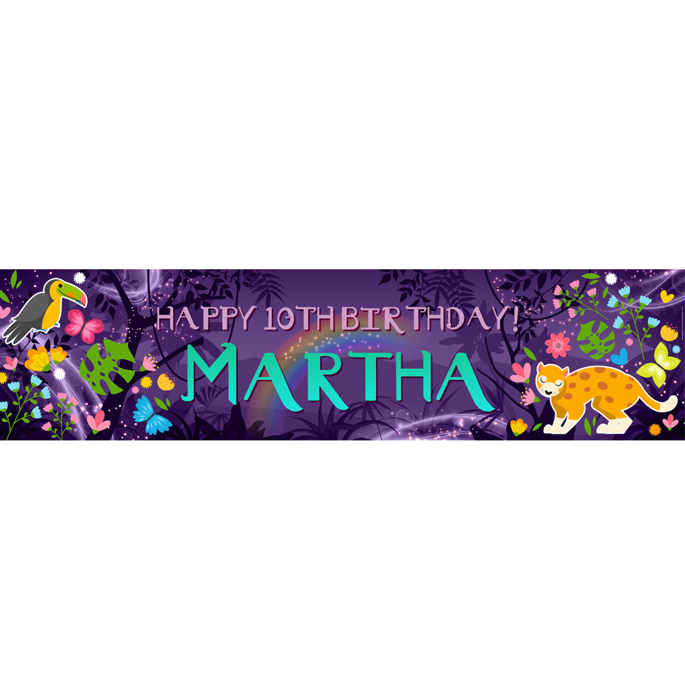 Personalised Enchanted Miracle Banner - 1.2m – Party Packs