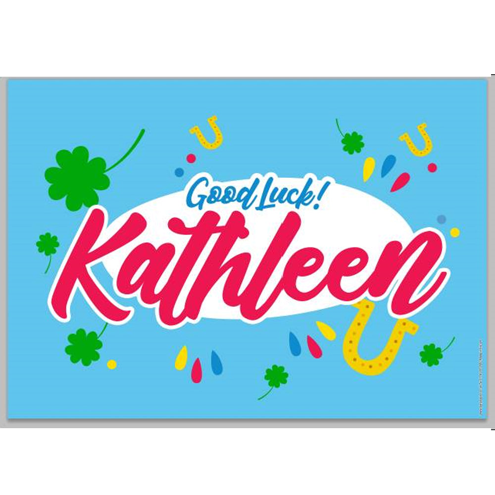 Personalised Good Luck Poster - A3 – Party Packs