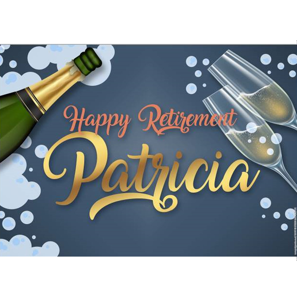 Personalised Happy Retirement Poster - A3 – Party Packs