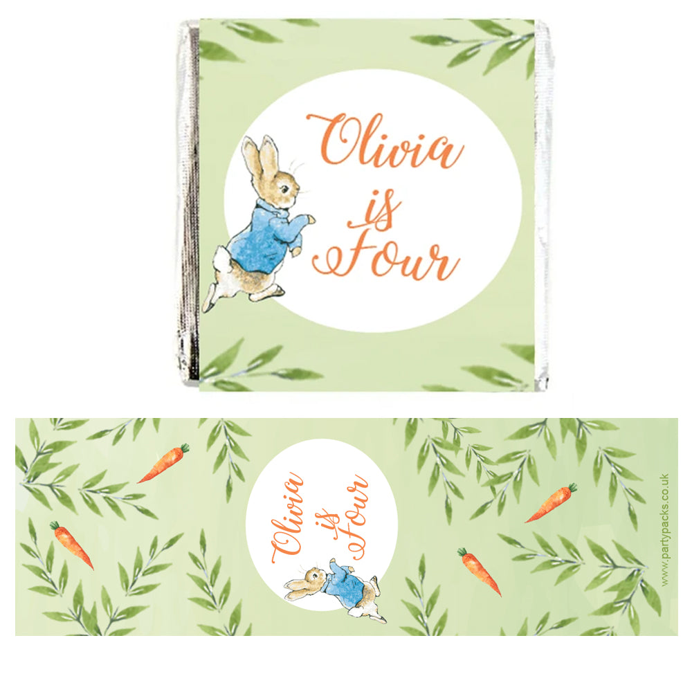 Personalised Chocolates - Peter Rabbit - Pack of 16 – Party Packs
