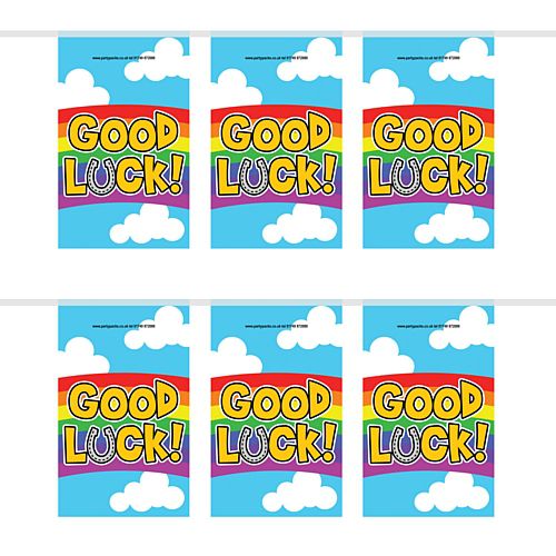 Good Luck Flag Interior Bunting - 2.4m – Party Packs