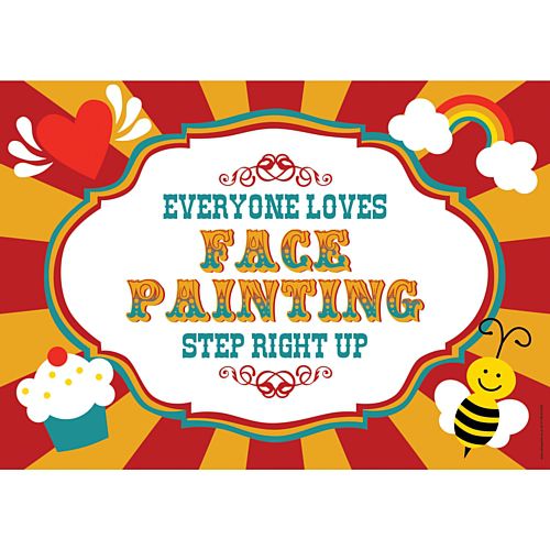 Fundraising Face Painting Sign - A3 – Party Packs