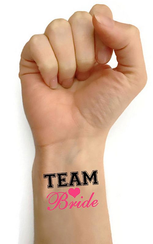Hen Party Tattoos- 'Team Bride'- Pack Of 15 – Party Packs
